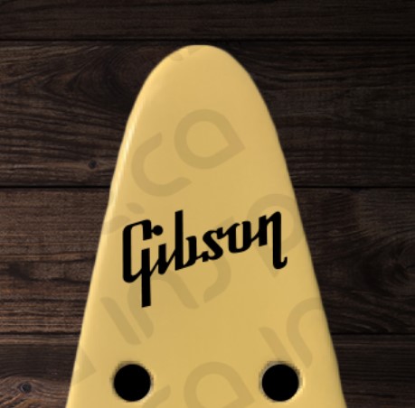 Gibson Flying V Headstock Frisket / Stencil / Paint Mask, Luthier Tool ...