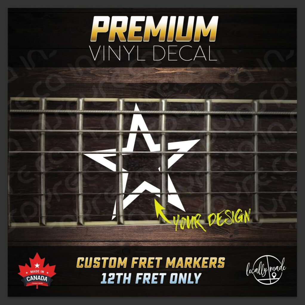 Fretboard Marker Decal | 12th Fret Only - CUSTOM - inspyre design + print