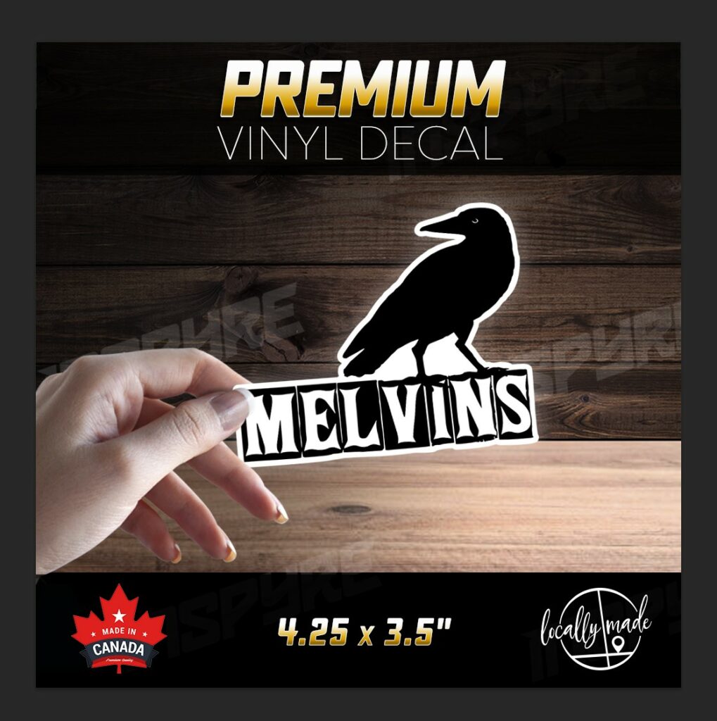 MELVINS Crow Glossy Vinyl Decal / Sticker 4.25in | USA Alternative Punk ...