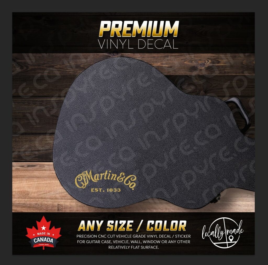 Martin Decal for Guitar Case, Vehicle - inspyre design + print